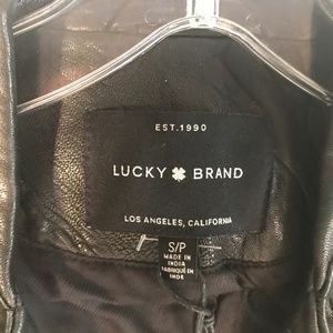 Lucky Brand | Jackets & Coats | Lucky Brand Lamb Leather Moto Jacket ...